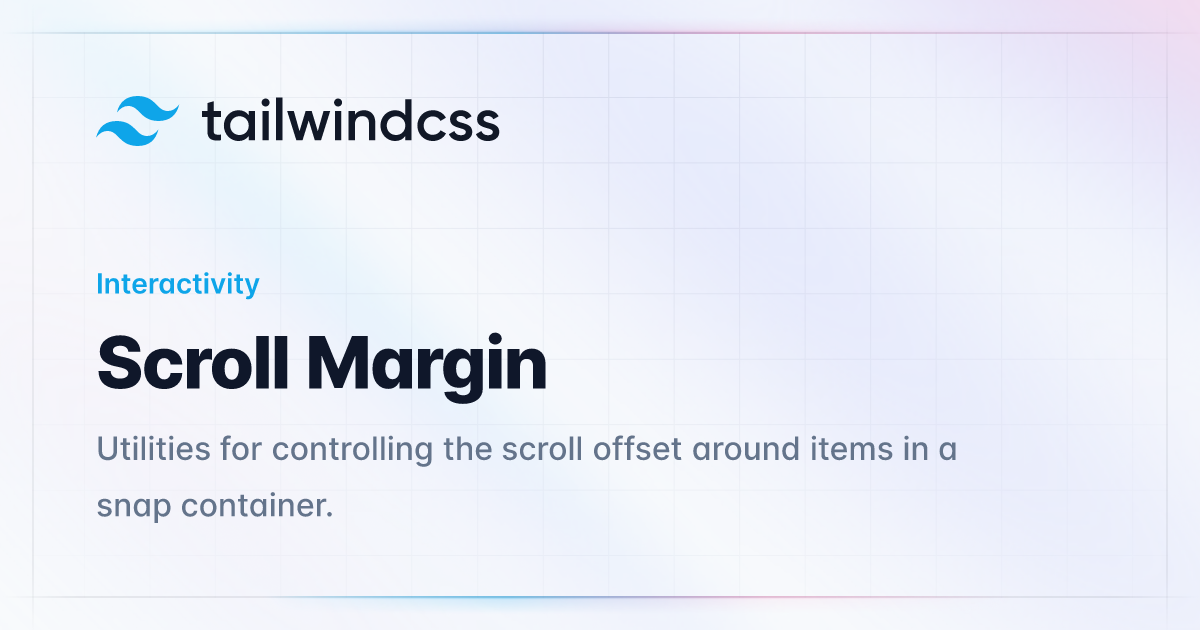 Scroll Margin Tailwind Css